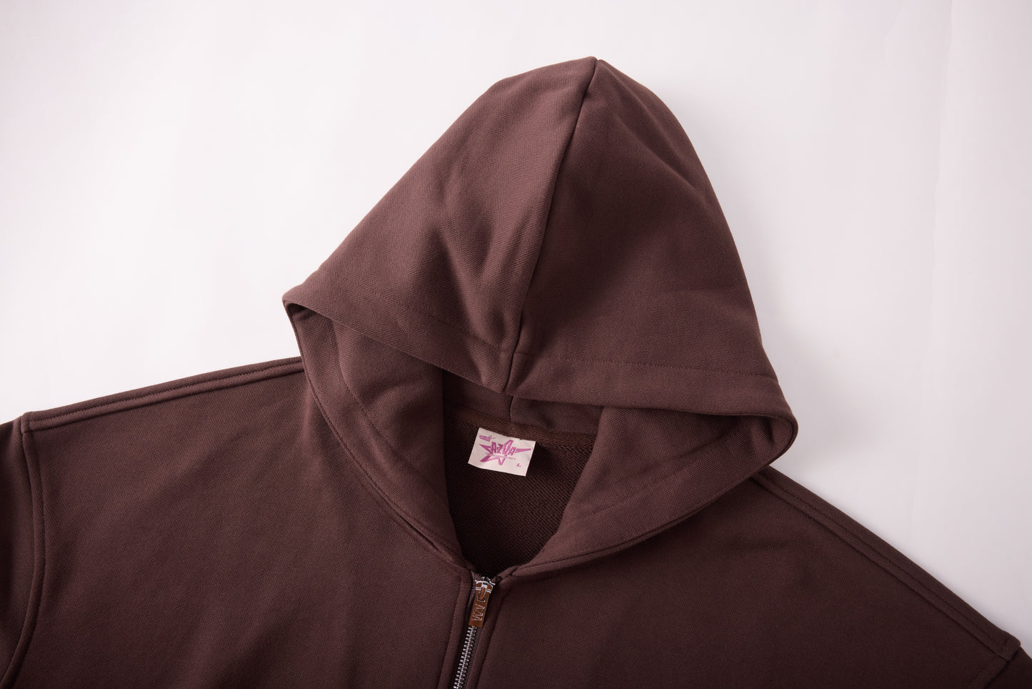 CRYSTAL CACTUS ZIP HOODIE - BROWN – AZVA
